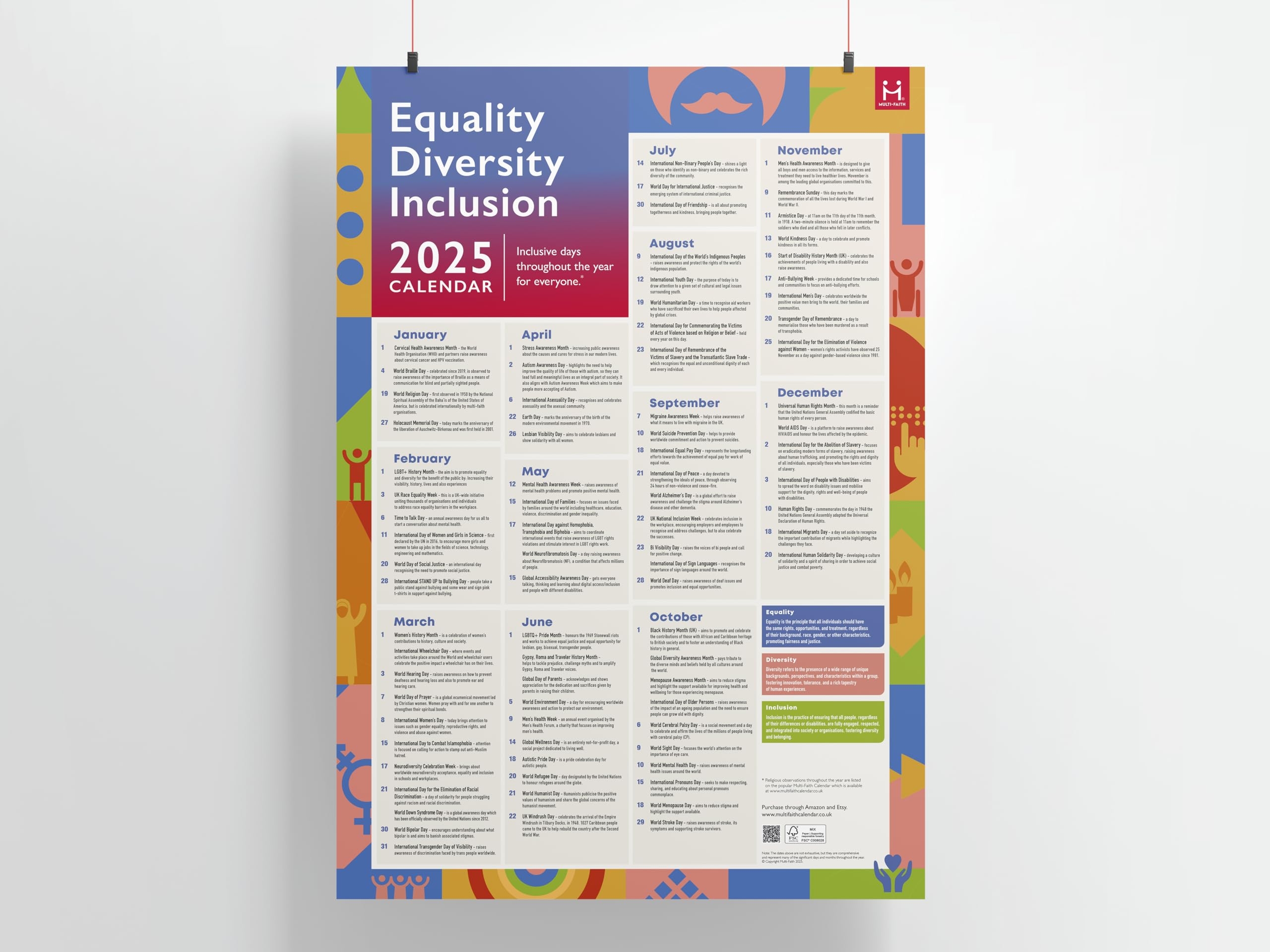 2025 August Diversity Calendar - Printable Templates Hub